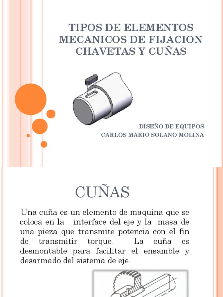 Tipos de Elementos Mecanicos de Fijacion | PDF | Acero | Eje