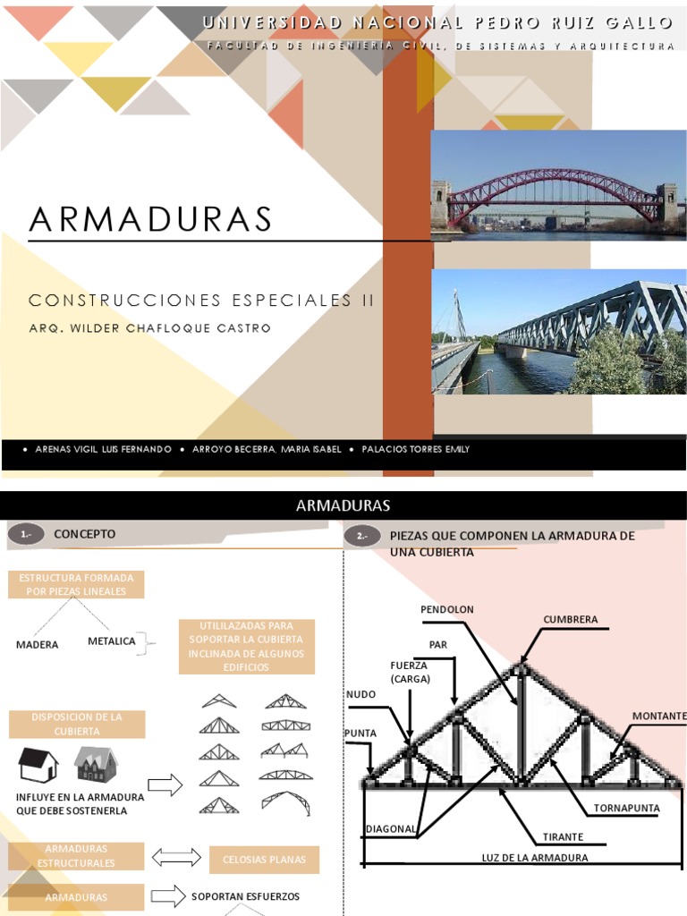 Tipos de Armaduras en Estructuras | PDF | Bóveda (Arquitectura ...