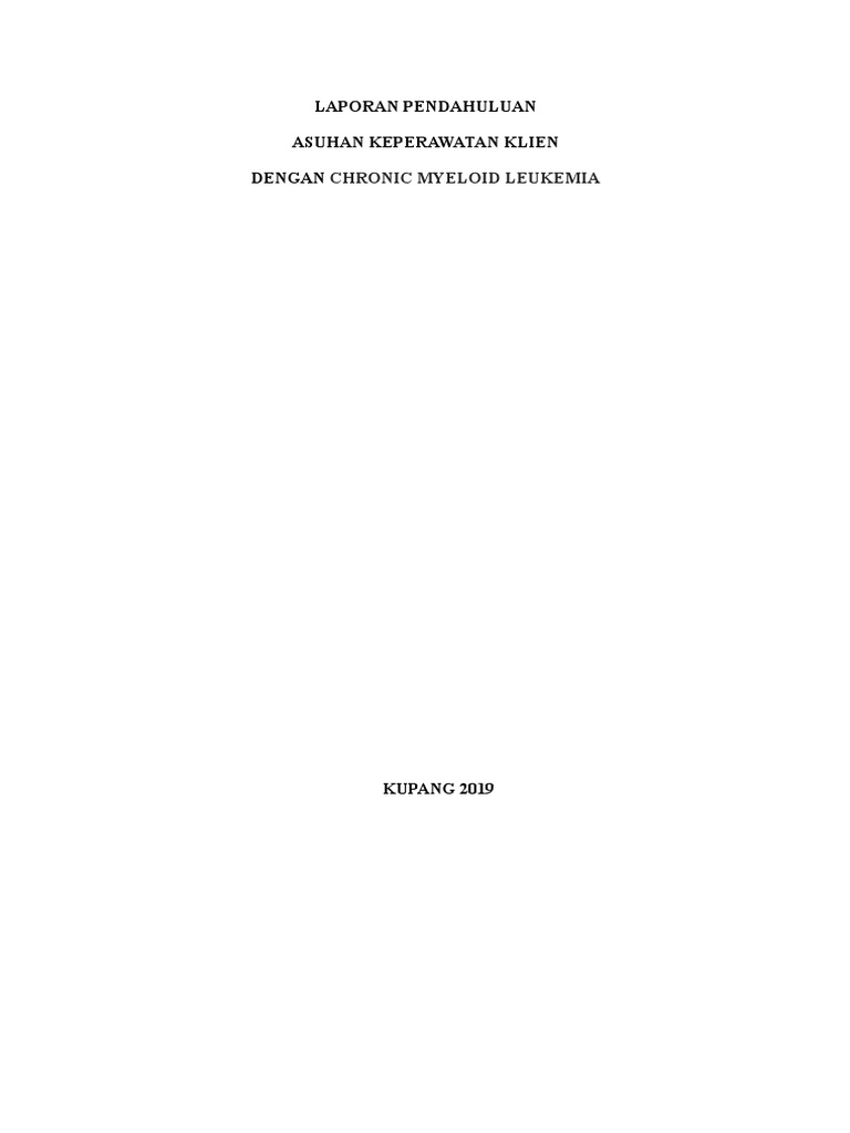 LP CML (Chronic Myeloid Leukemia) | PDF