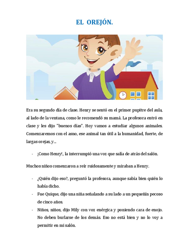 Cuento El Orejón | PDF