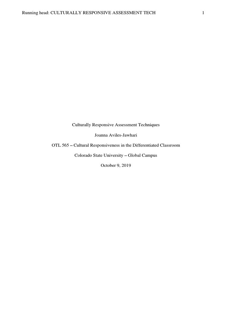 Otl 565 Module 4 CT Assignment | PDF | Educational Assessment | Reading Comprehension