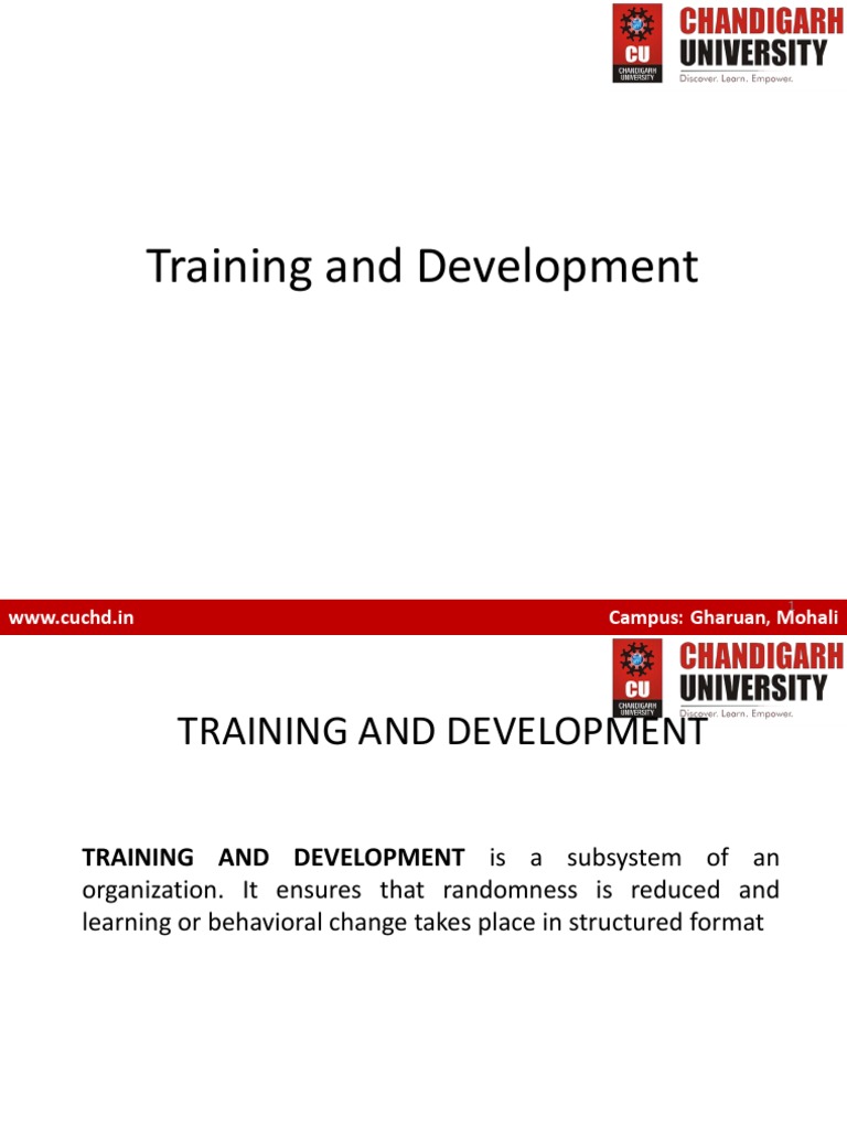 Training and Developemt-2 | PDF | Goal | Educational Technology