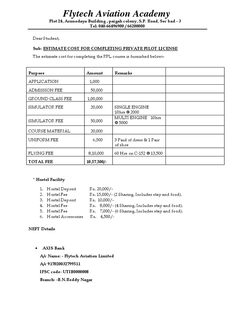 Flytech Aviation Academy | PDF