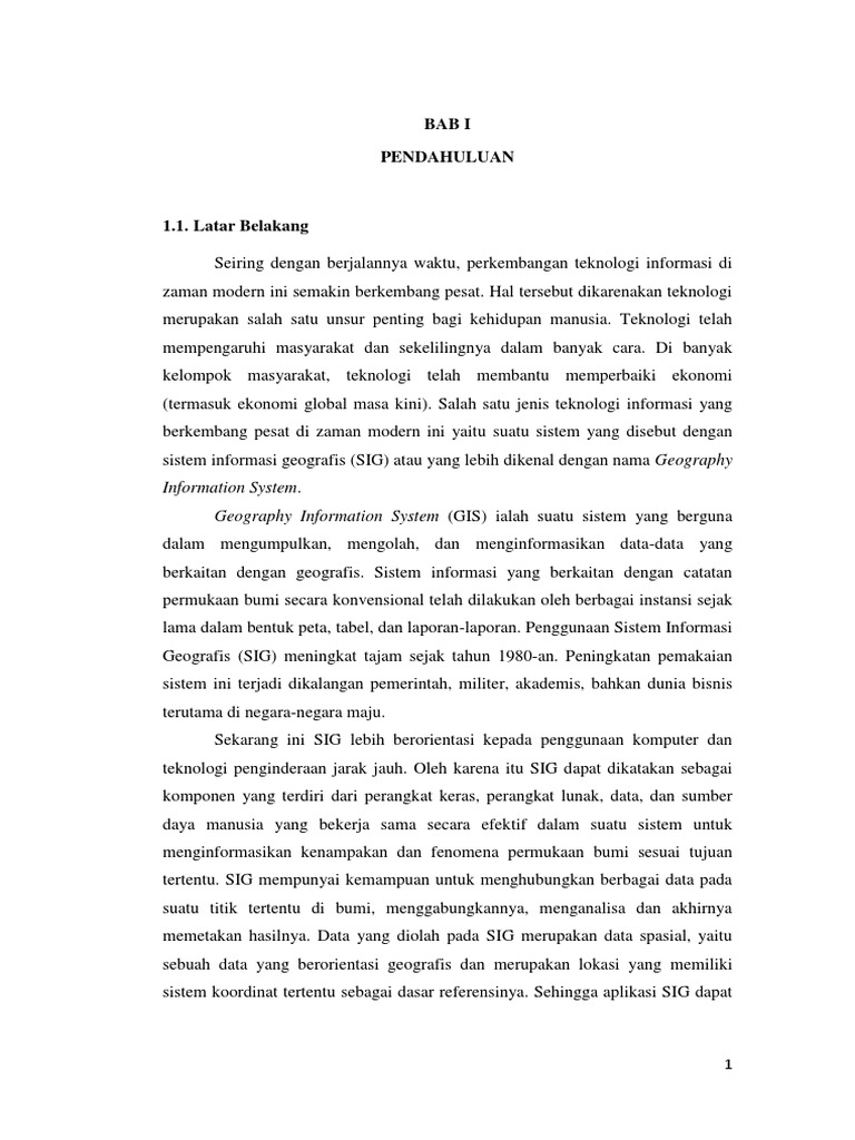 Fungsi Data Atribut dalam SIG | PDF