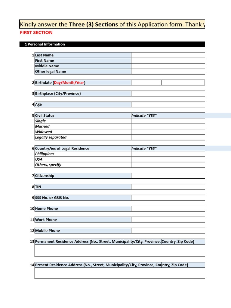 Application Form Cse PH | PDF | Cancer | Life Insurance