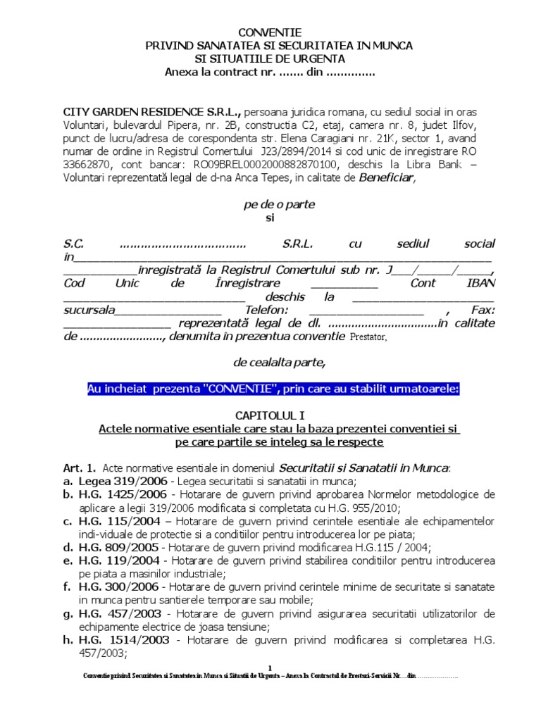 Model Conventie CGR | PDF