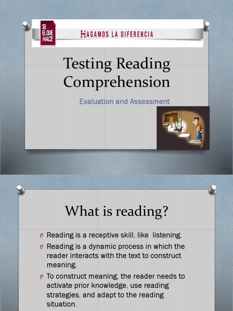 Testing Reading Comprehension | PDF | Reading Comprehension | Multiple ...