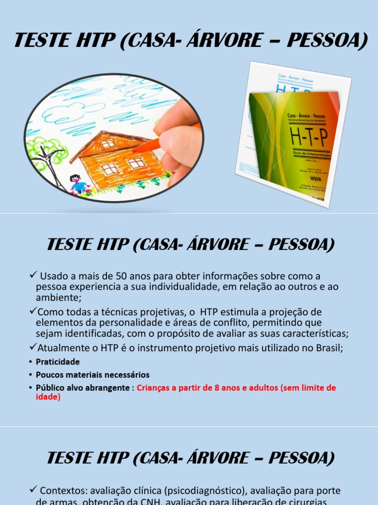 Teste Htp (Casa-Árvore – Pessoa) | Tempo | Desenho