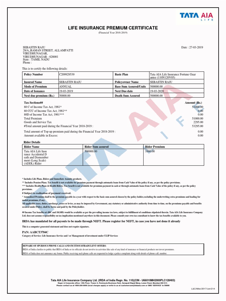 Policy Detail | PDF | Life Insurance | Insurance