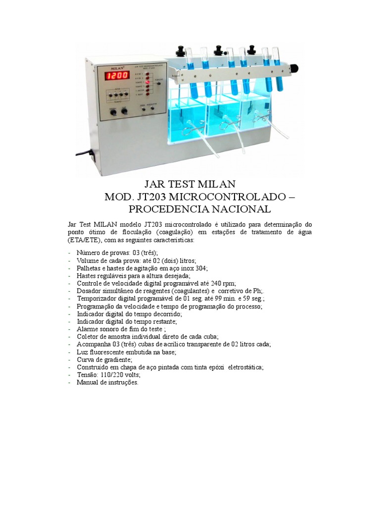 Jar Test Milan | PDF