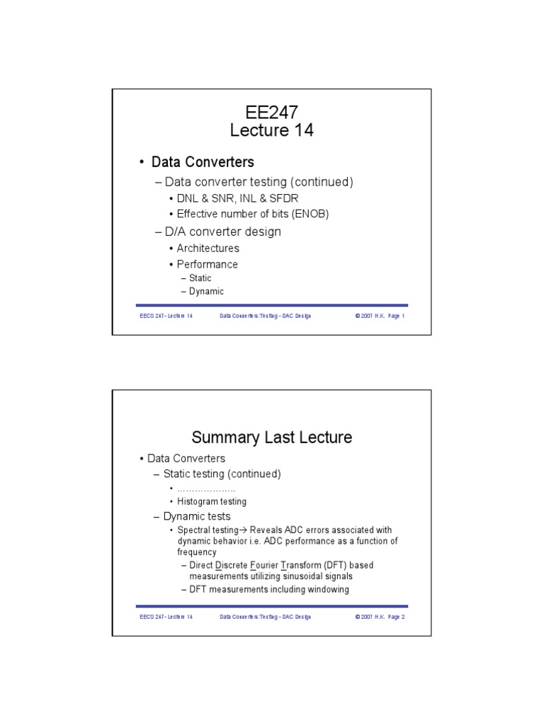 DAC Design | PDF | Analog To Digital Converter | Digital To Analog ...