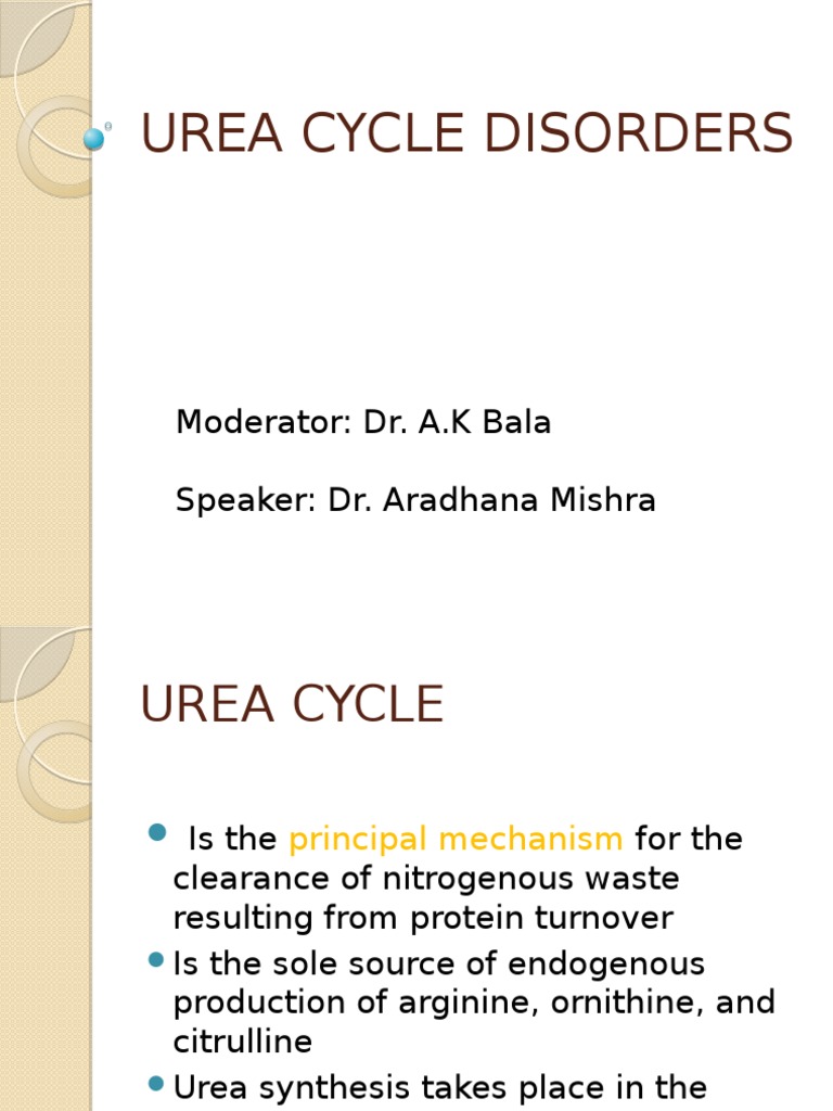 Urea Cycle Disorders Overview | PDF | Metabolism | Medical Specialties
