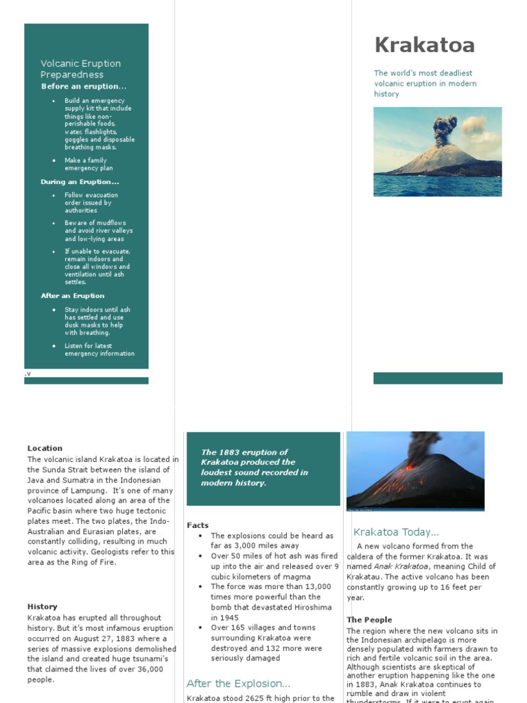 Krakatoa: Volcanic Eruption Preparedness | PDF | Volcano | Volcanic ...