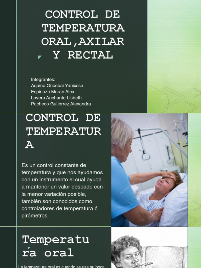 Control de Temperatura Oral, Axilar y Rectal | PDF | Fiebre | Mercurio ...