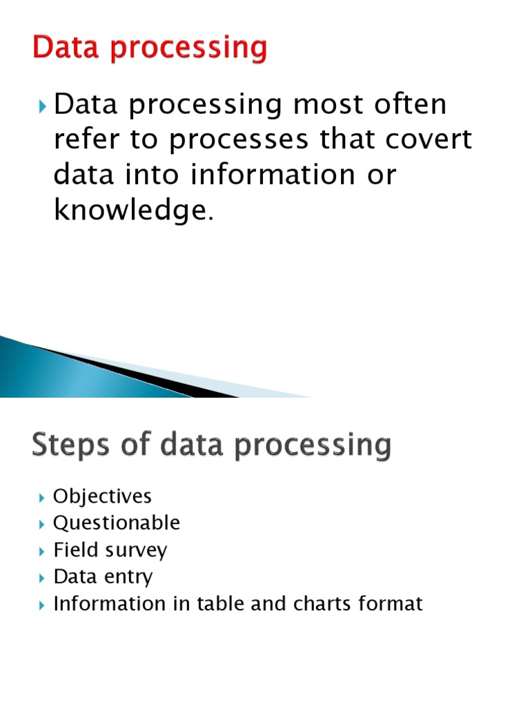 Data Processing Methods and Tools | PDF | Technology & Engineering
