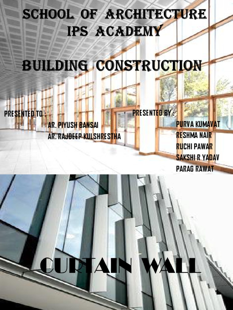 Building Construction (Curtain Wall) | PDF | Wall | Materials