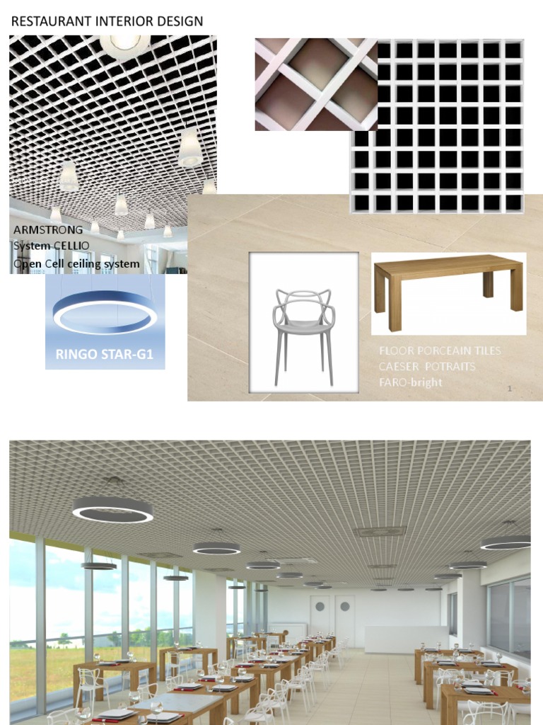 03 Restaurant Interior Design | PDF | Economic Sectors | Structural ...