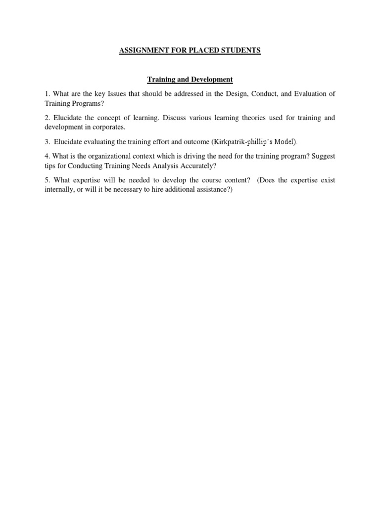 Training and Development | PDF | Career & Growth