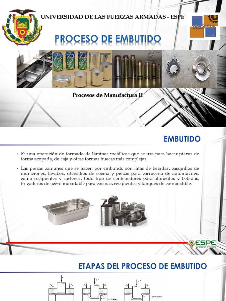 Proceso de Embutido | PDF | Science | Ingeniería