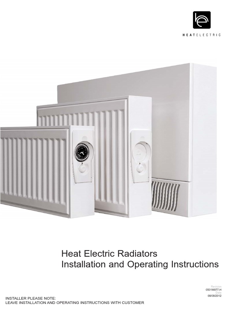 Heat Electric Radiators Installation and Operating Instructions ...