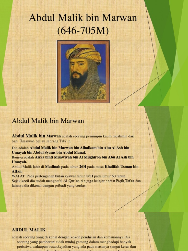 Abdul Malik Bin Marwan | PDF