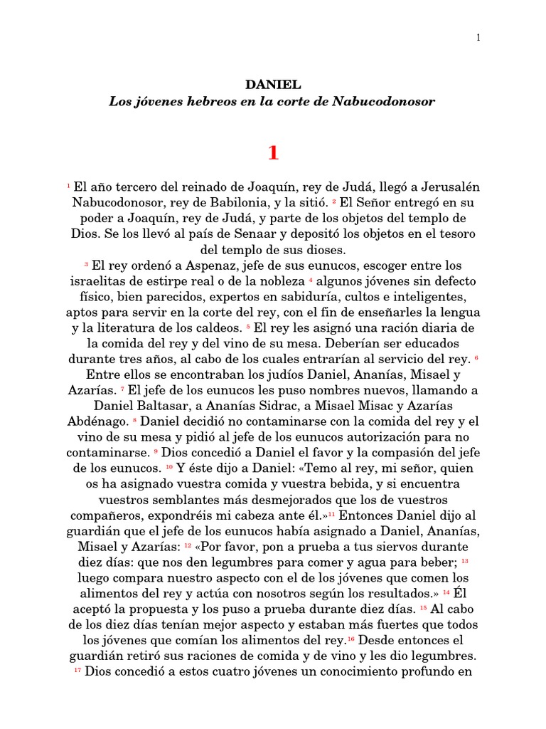 Daniel | PDF | Daniel (figura bíblica) | Nabucodonosor Ii