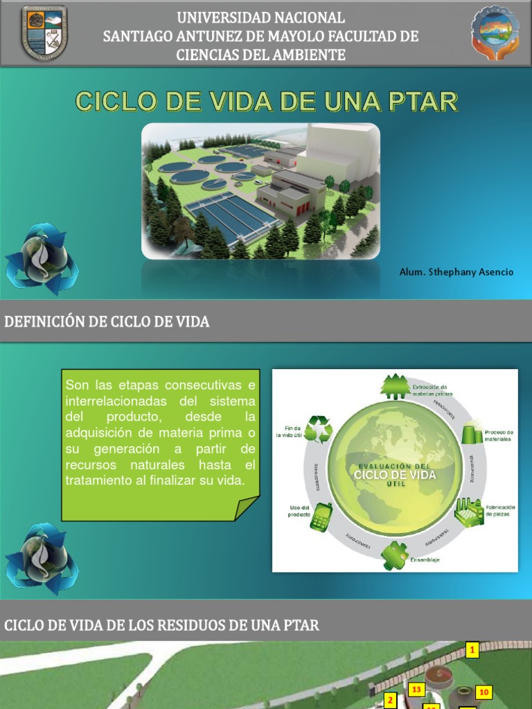 Ciclo de Vida de Una Ptar | PDF | Tratamiento de aguas residuales | Compost