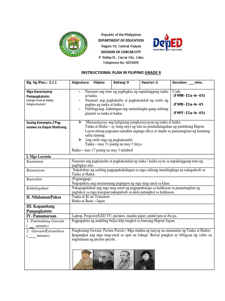 Iplan Filipino 9 | PDF