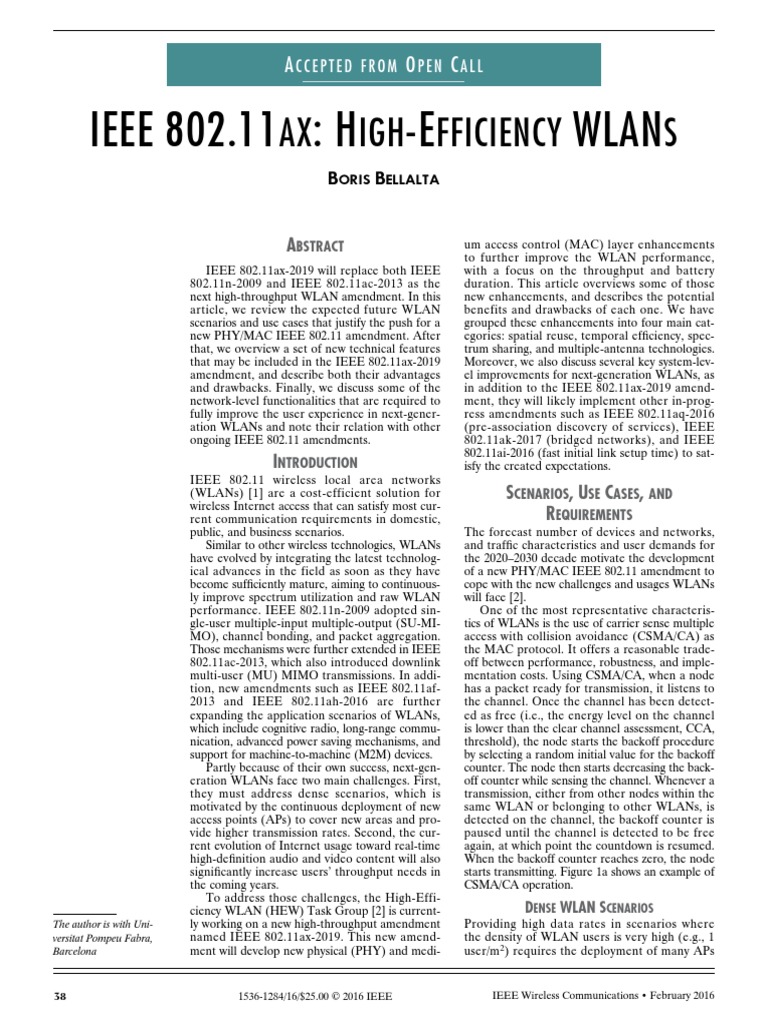 2 OK - IEEE 802.11ax - High-Efficiency WLANs | PDF | Ieee 802.11 ...