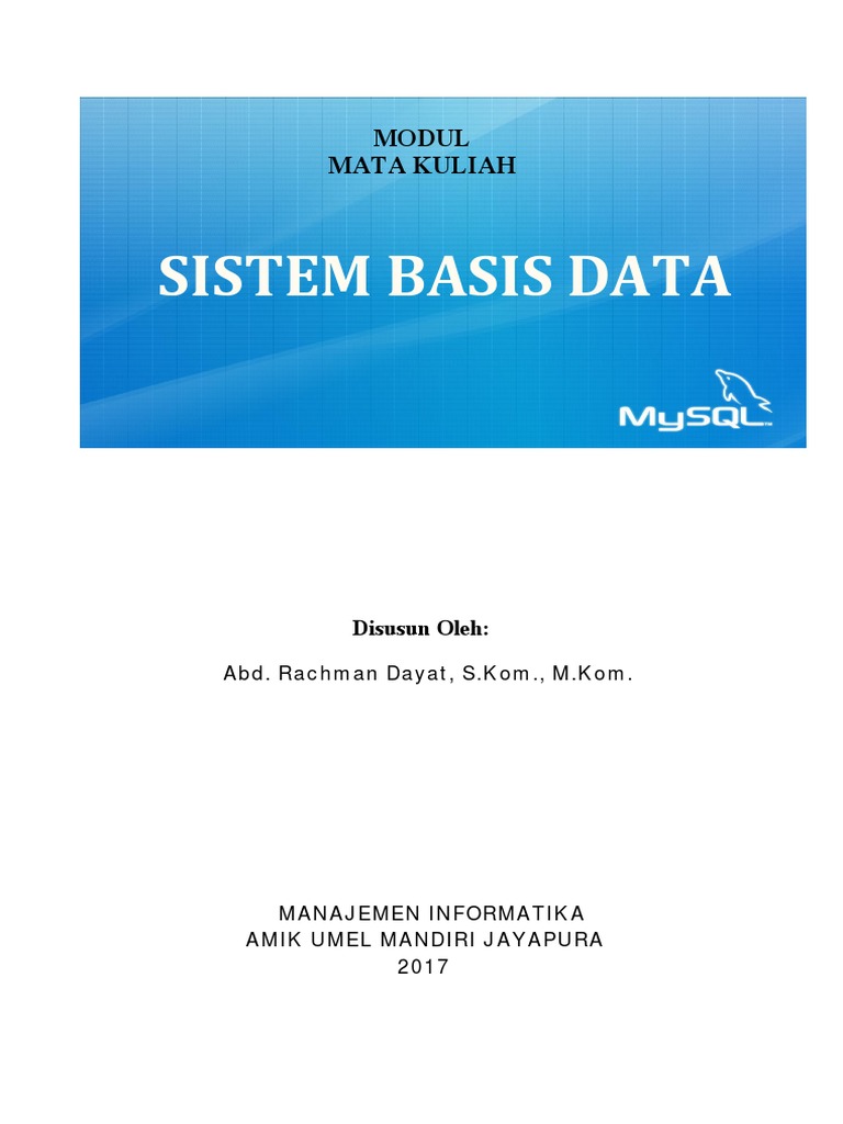 Sistem Basis Data | PDF