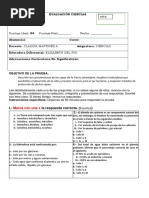 Prueba sobre Capas de la Tierra | PDF | Tierra | Suelo