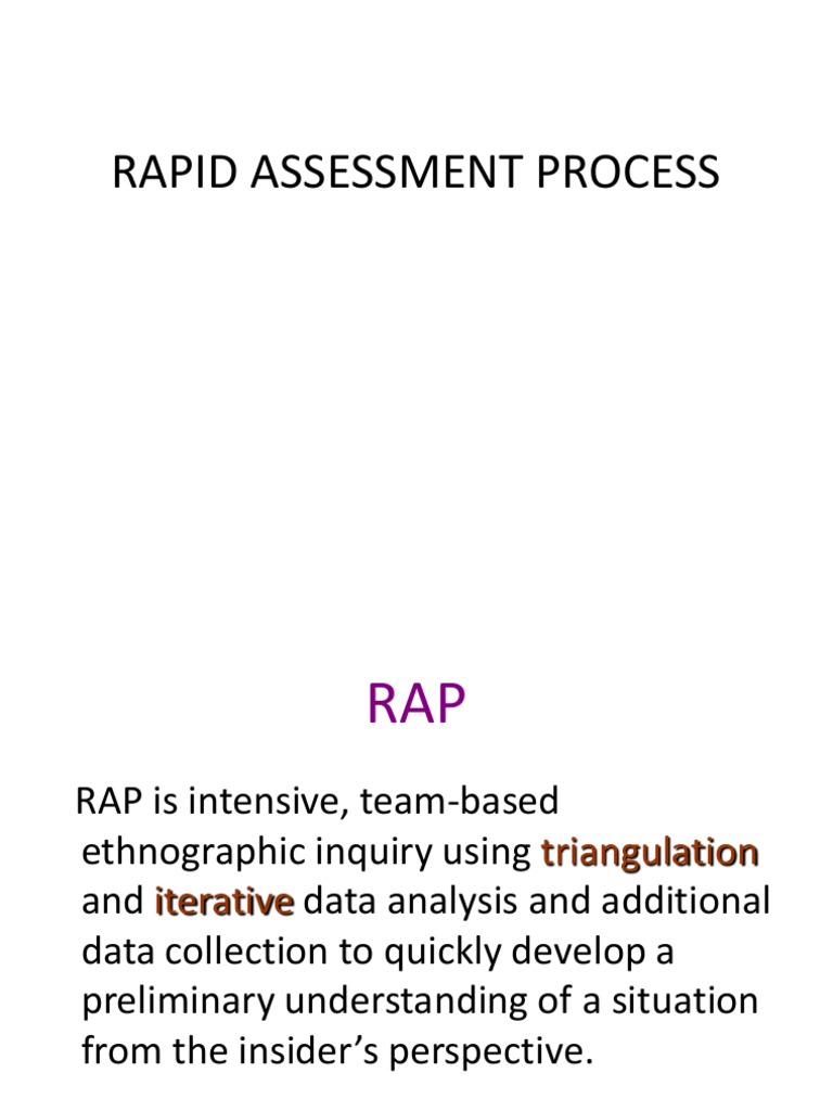9.rapid Assessment PRHHHH | PDF | Data Analysis | Justification