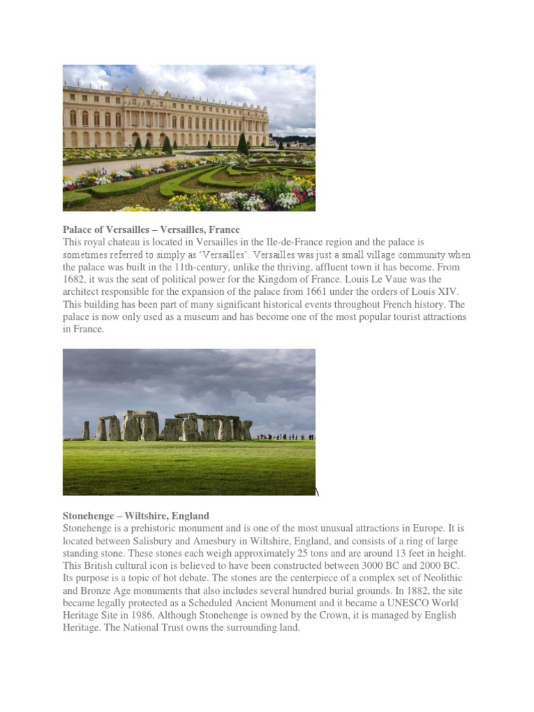 Palace of Versailles | PDF | Alps | Stonehenge
