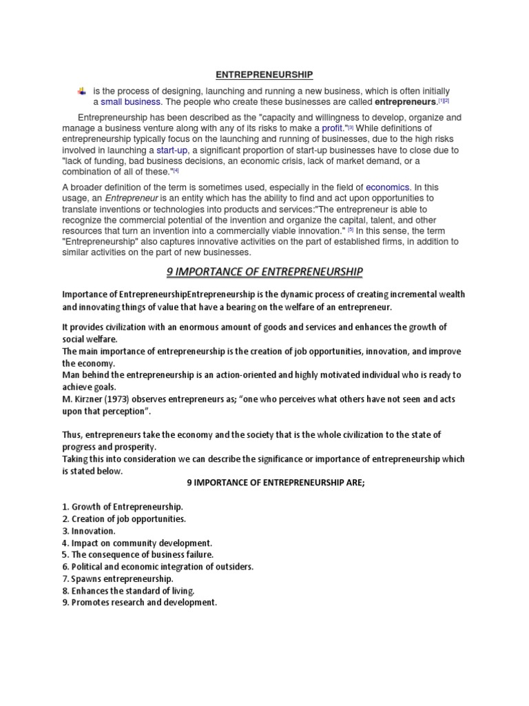 Entrepreneurship Module | PDF | Entrepreneurship | Economic Development