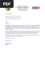 Request Letter For The Baranggay Tanod | PDF