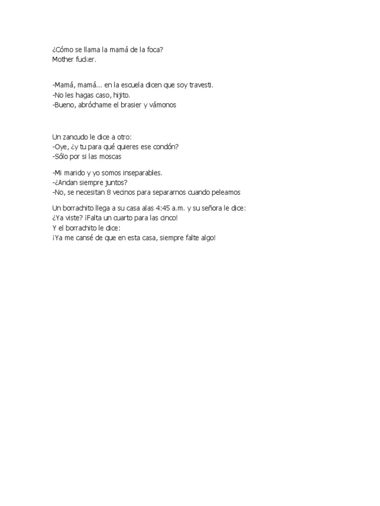 Cómo Se Llama La Mamá de La Foca | PDF