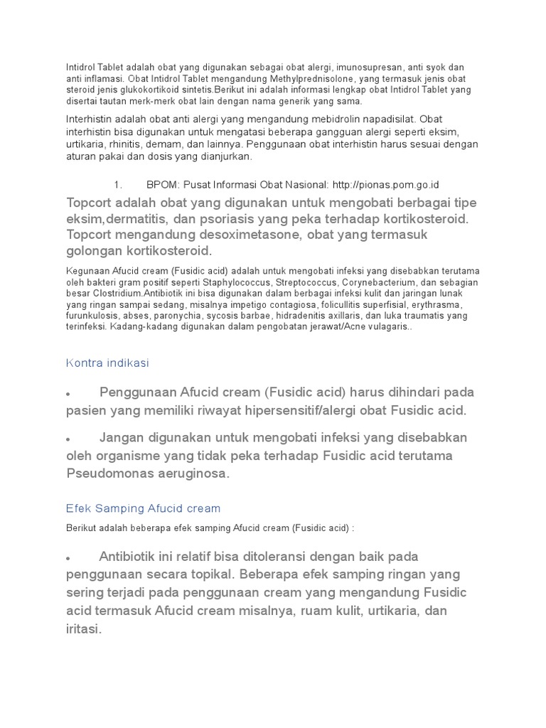 Informasi Obat Intidrol dan Afucid | PDF | Kesehatan Holistik