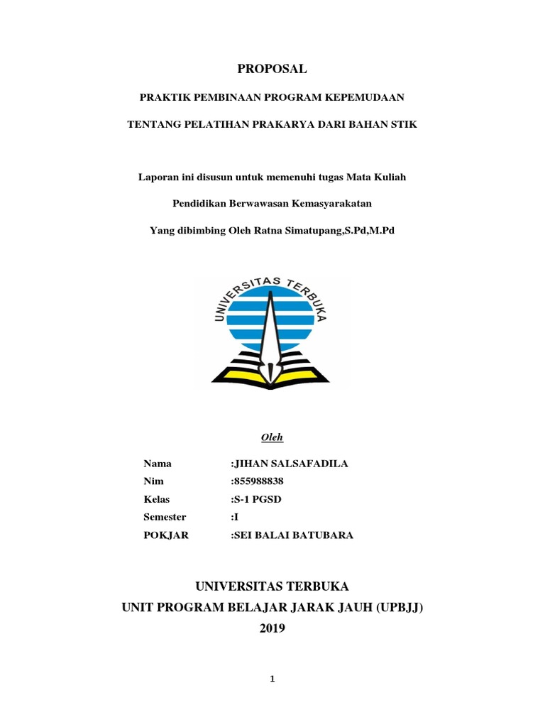 Proposal PBK | PDF | Ilmu Sosial