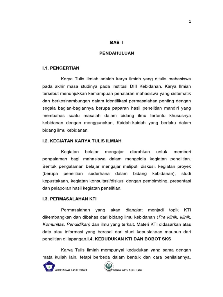 Panduan Penulisan Karya Tulis Ilmiah | PDF