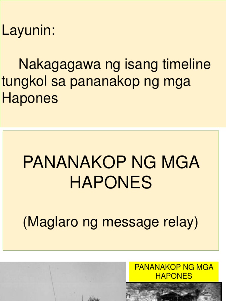 Pananakop NG Mga Hapones | PDF