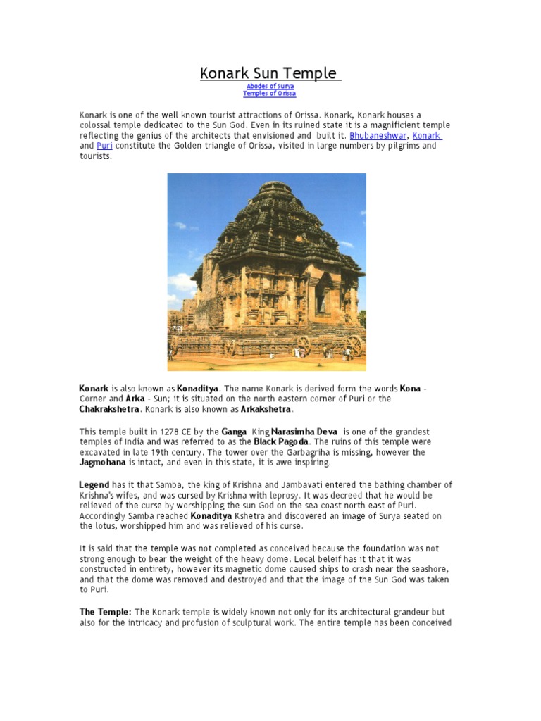 Konark Sun Temple | PDF | Jainism | Sikhism