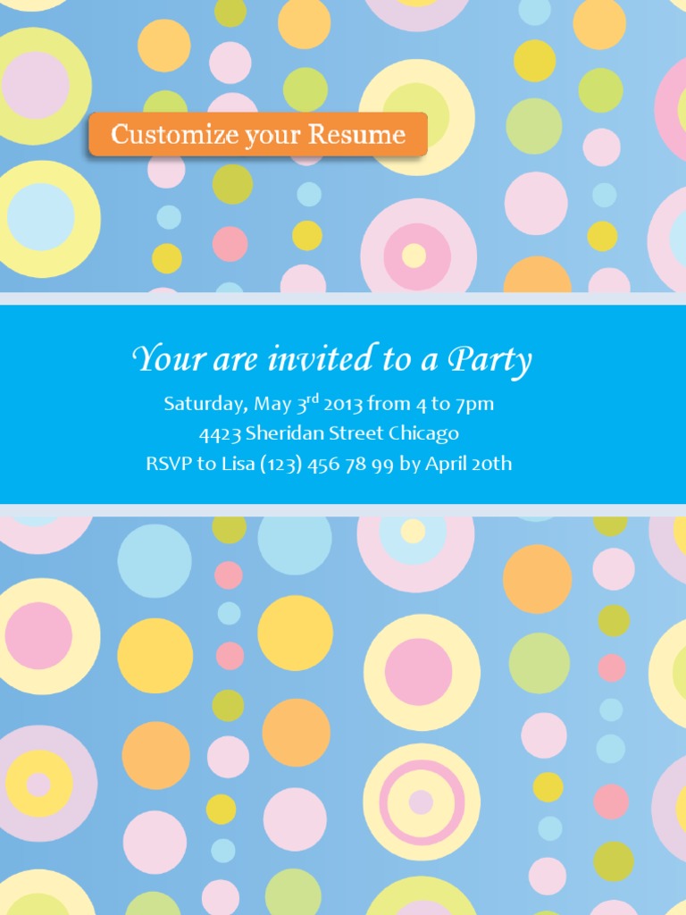 Party Invitations Template | PDF
