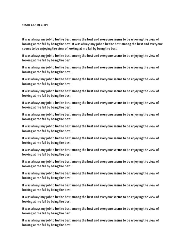 Grab Car Receipt | PDF