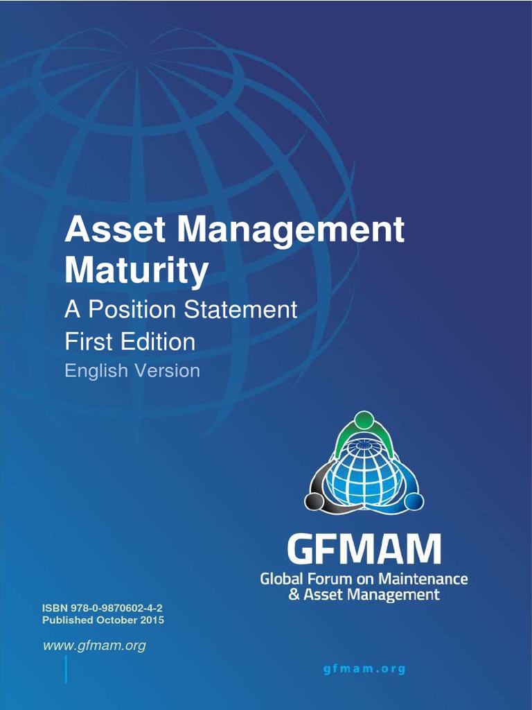 Gfmam - Asset Management Maturity - First Edition - English Version ...