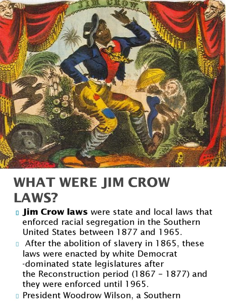 JIM CROW LAWS | PDF | Jim Crow Laws | Racial Segregation