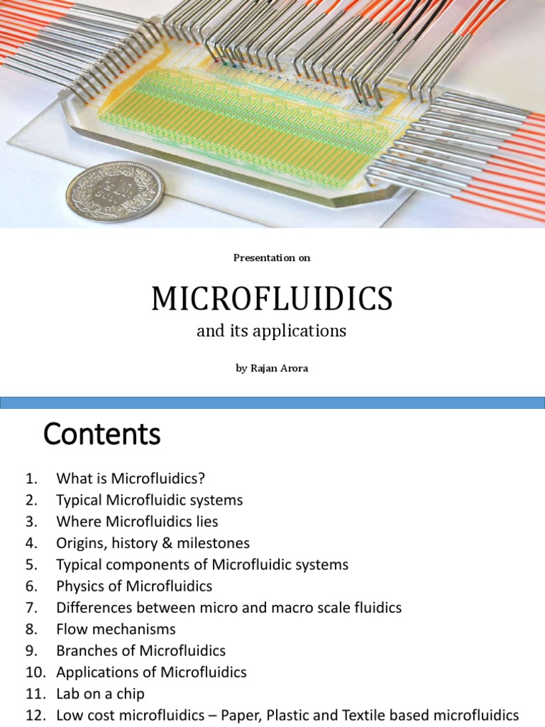 Microfluidic | PDF | Microfluidics | Fluid Dynamics