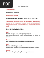 (Tagalog) Mass Guide | PDF