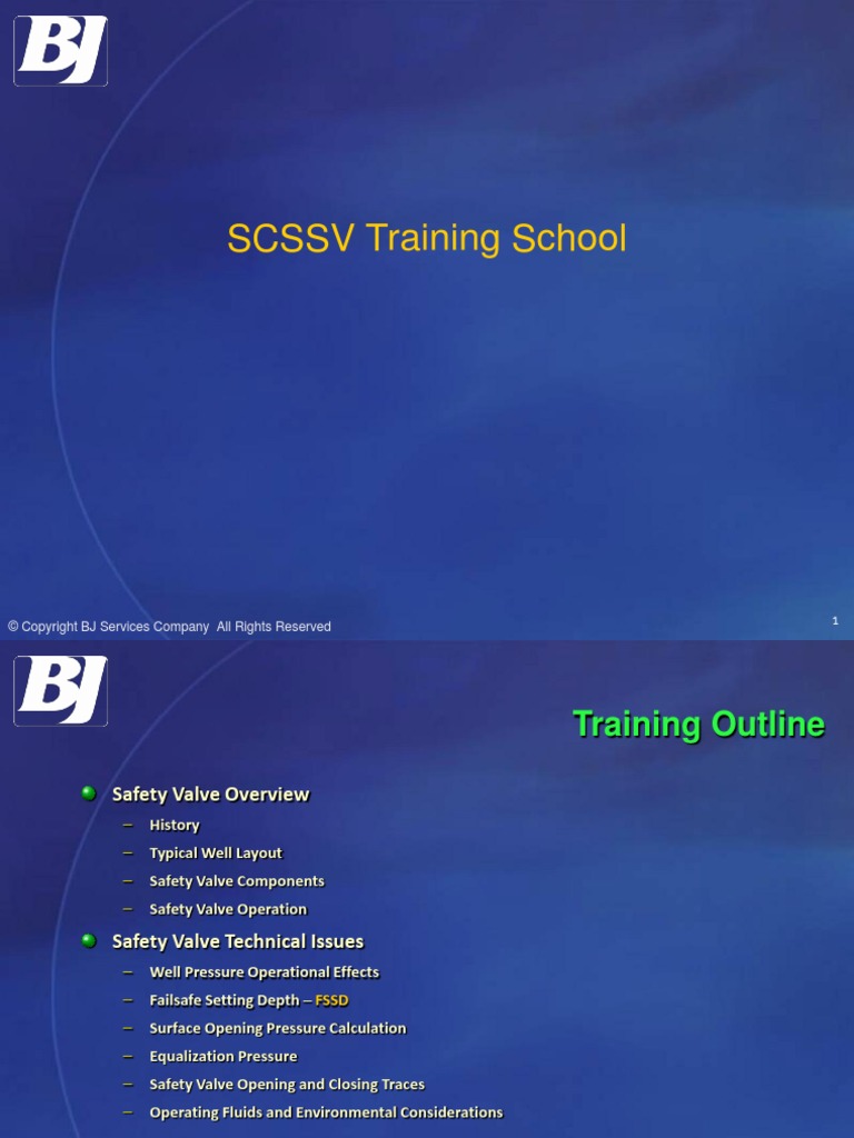 Valvula de Seguridad (SCSSV) - Tema 4 | Valve | Blowout (Well Drilling)