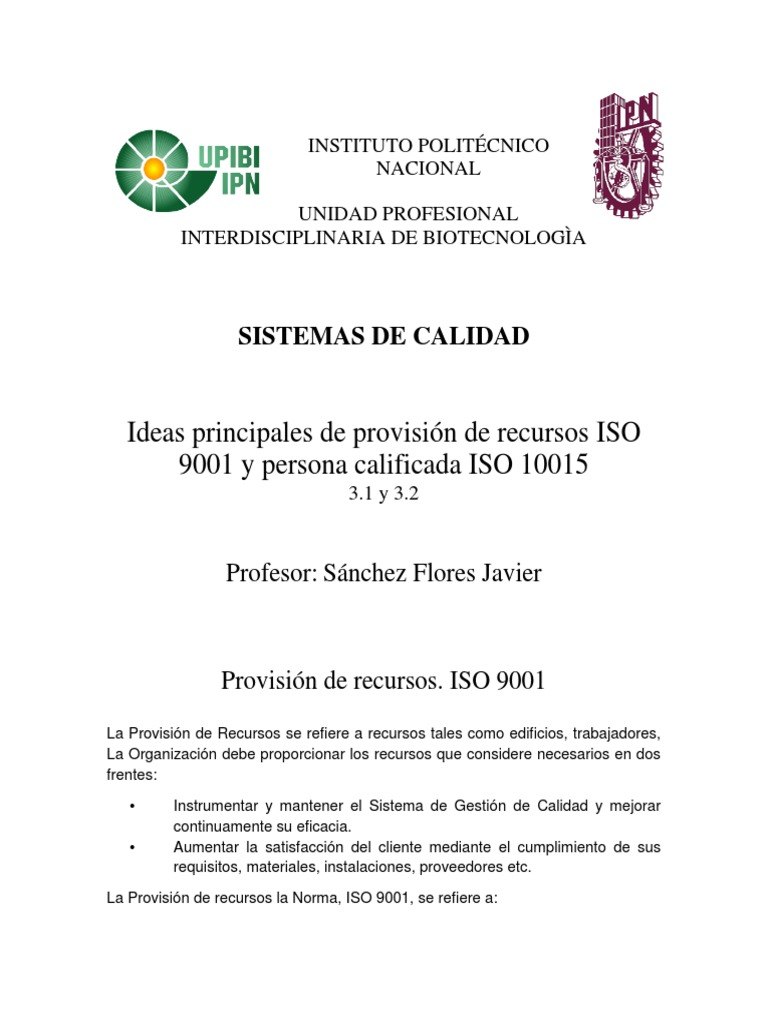 Persona Calificada | PDF | Gestión de la calidad | Calidad (comercial)