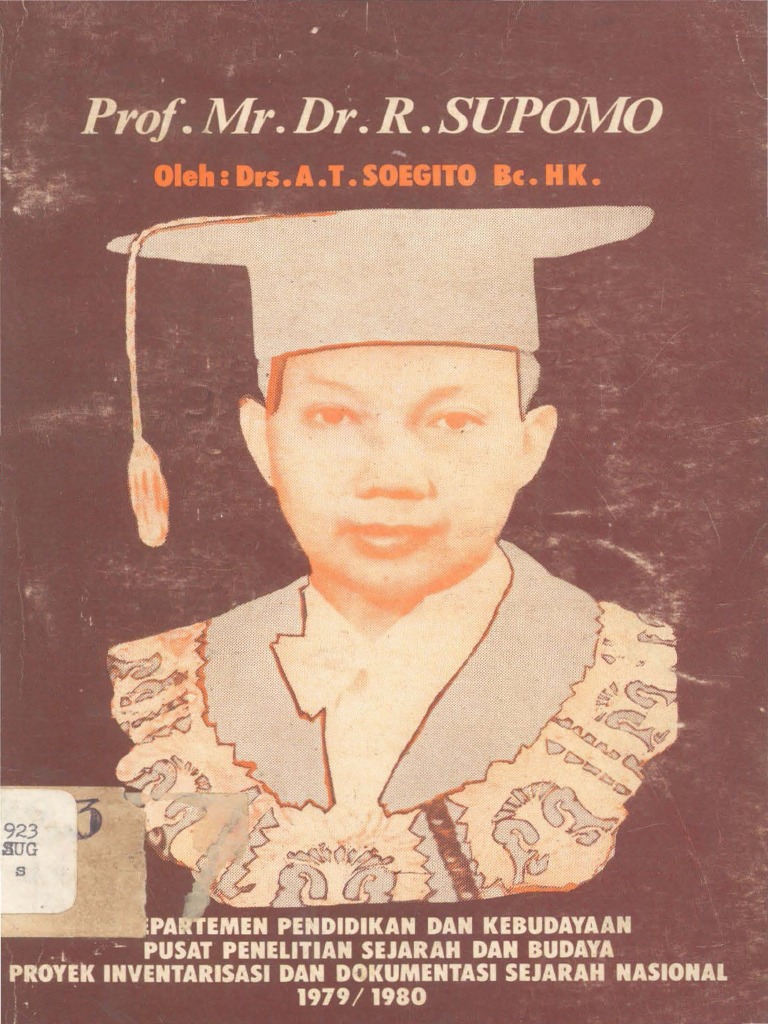 Prof MR DR R SUPOMO PDF | PDF | Ilmu Sosial